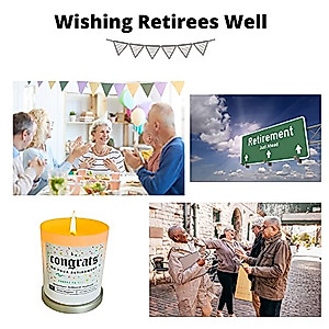 MomentsAglow Premium Soy Candle Gift - Retirement Going Away Women Men Employee Retiree Coworker Corporate Office. Includes Coordinating Lid + Gift Box: Melon Margarita