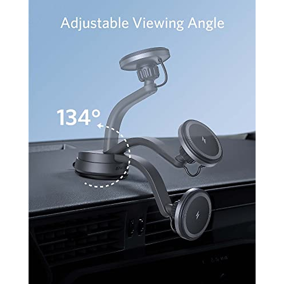 Anker Car Charging Mount with Magnetic Finger Kickstand