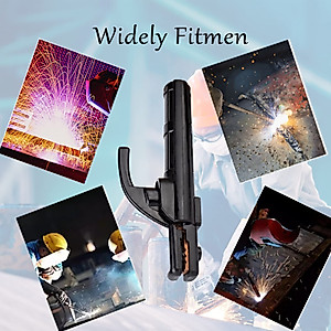 JRangelp Welding Electrode Holder 300AMP Heave-Duty Jaw Holding Pliers Copper Electrode Clamp Stick Electrode Welding Pliers for MIG/ARC Welding Machine