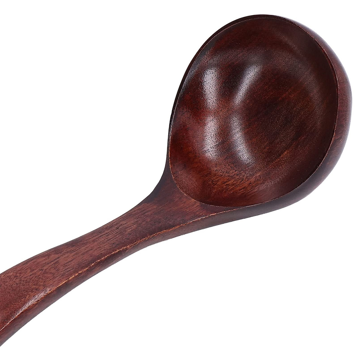 2Pcs Wooden Spoons for Cooking,Wood Spoon Scoops Wooden Ladle Spoon Nonstick Cooking Utensils for Soup Kitchen Cooking Mixing Stirring (9cm)