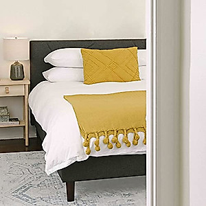 Main + Mesa Woven Cotton Pom Pom Throw