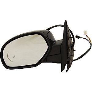 Kool Vue Driver Side Power Heated Mirror for Chevrolet Tahoe Suburban 1500 GMC Yukon 2007-2014 Power Fold With Signal Light, Blind Spot Light, Memory & Puddle Lamp; Without Auto-Dimming Textured