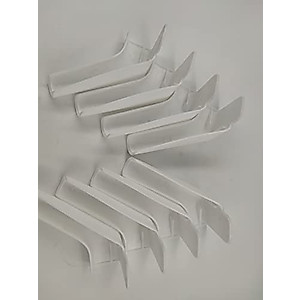 BBMTA Replacement RV Trailer Camper Hardware Extended Rain Gutter 655-FLEX-PW-A RV Trailer Camper Hardware Extended Rain Gutter Spout Spout 4 Left and 4 Right Side