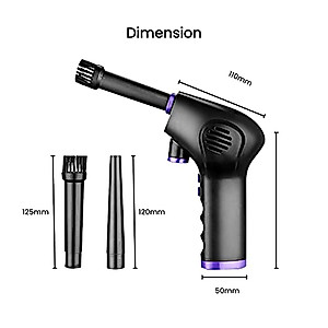 Miraklass - Compressed Air Duster, Canned Air, Compressed Air Can, Air Blower, Air Can Duster, Electric Air Duster for Pc, Canned Air Duster for Computers, Can Air Duster Compressed Air, Pc Cleaner