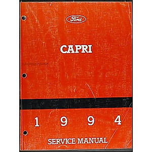 1994 Mercury Capri and XR2 Repair Shop Manual Original