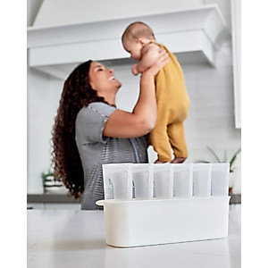 Zip Top Reusable 100% Silicone Breast Milk Storage Bags That Stand Up Stay Open and Zip Shut, Made in The USA - Set of 2 Bags