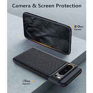 FNTCASE for Google Pixel 8-Pro Case: Pixel 8 Pro Dual Layer Shockproof Protective Phone Cover | Anti Slip Textured Back | Military Protection Bumper | Heavy Duty Rugged Tough Cell Case