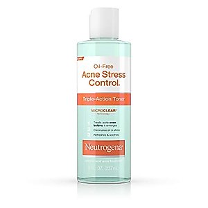 Neutrogena Oil-Free Acne Stress Control Triple-Action Toner, 8 Fluid Ounce