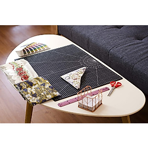 XNM Creations Premium Self Healing Cutting Mat - 24 Inches by 36 inches - A1, 3 Layer Quality PVC Construction - Dual Sided, Imperial and Metric Grid Lines - Perfect for Cutting, Sewing, and Crafts