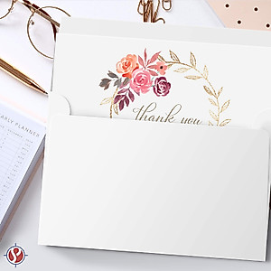 5" x 7" Heavyweight Blank White Greeting Cards and Envelopes - Perfect for Business, Invitations, Bridal Showers, Invitations, Weddings and All Occasion | 100 Cards and Envelopes Per Pack
