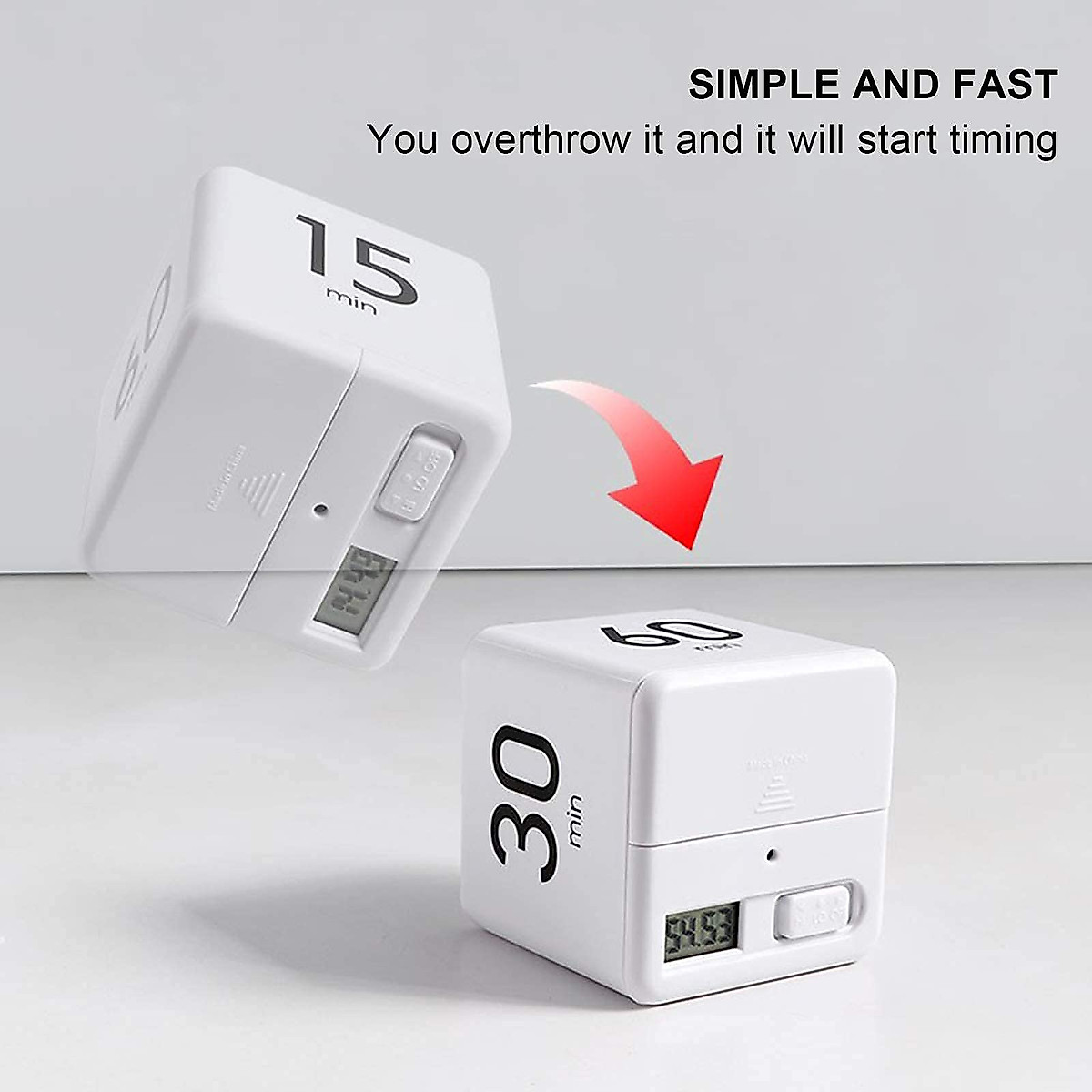 Feilifan Cube Timer, Kitchen Timer Kids Timer for ADHD Productivity Workout Flip Timer Classroom for StudyTime Countdown Management Timercube…