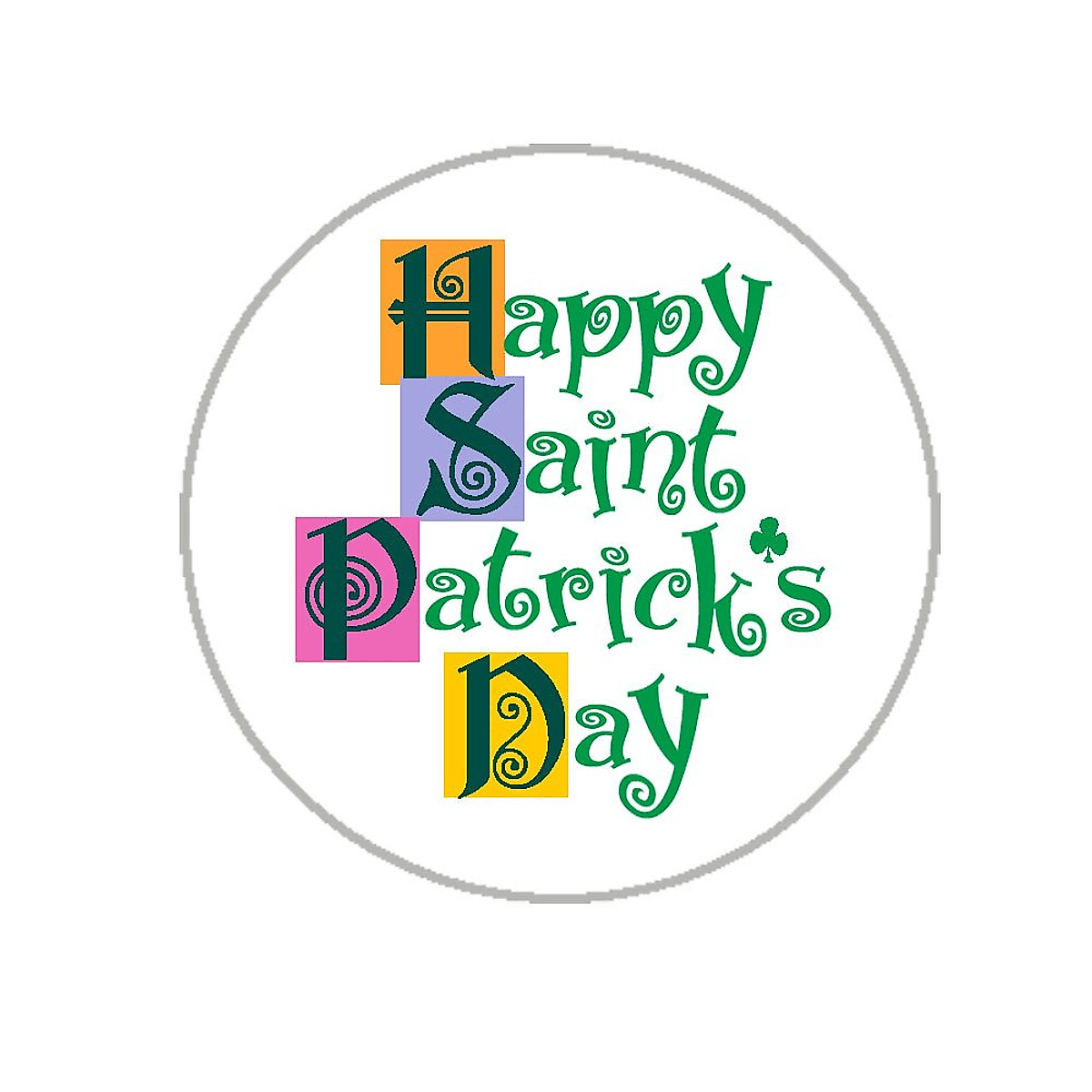 Assorted St Patricks Day Envelope Seals - 1.2" Fun St Patrick's Day Stickers - 144 Stickers