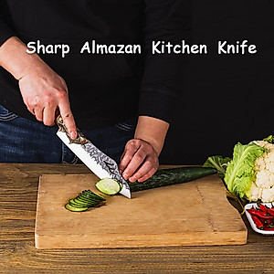 ZONGHAI Chef Knife 8.47 inch Kitchen Knife - Professional Meat Knife with Ergonomic Handle and Gift Box for Family & Restaurant