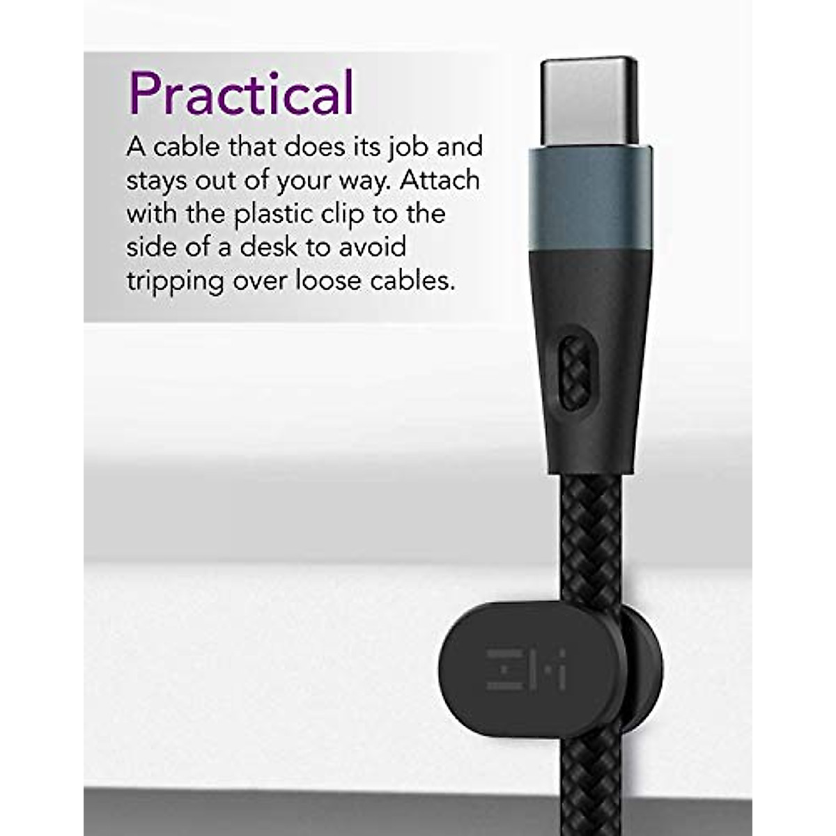 ZMI [6.6ft Black] Hi-Tension USB-C to USB Cable, Braided