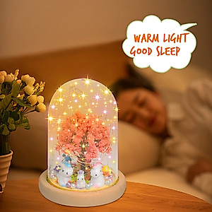 TROJOY Unicorns Gifts for Girls 4-12 Year Old, Make Your Own Magical Night Light, Arts and Crafts Kit for Kids Age 4-12, DIY Unicorn Novelty Girls Toys Room Decor Birthday & Christmas Gift for Girl