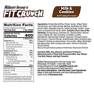 FITCRUNCH Full Size Protein Bars, Designed by Robert Irvine, 6-Layer Baked Bar, 6g of Sugar, Gluten Free & Soft Cake Core (Variety Pack)