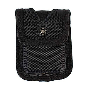 ROCOTACTICAL Nylon Pager/Glove Pouch, Molded Glove Pouch for Duty Belt,Protective for Most Compact pagers or Gloves, Snap Closure, EMT Pager Glove Pouch Black