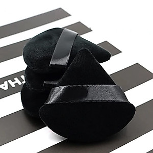 8 facial soft triangle puffs, 5 makeup mini puffs, wet and dry makeup tools, used for powder, mineral powder, body powder, foundation make-up, washable powder puffs