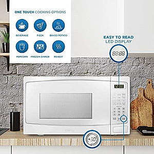 1.1 White Microwave Finish Auto Shut Off