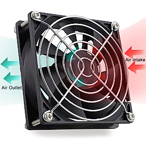 GDSTIME 2 Pack 92mm x 92mm x 25mm 12V Dual Ball Bearings DC Brushless Cooling Fan