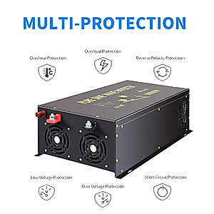 WZRELB 8000W 24VDC to 120VAC Pure Sine Wave Solar Power Inverter Homeuse Car Inverter