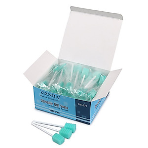 (50 Pack) Disposable Oral Swabs, Sterile Dental Sponge Swabsticks Unflavored for Mouth & Gum Cleaning
