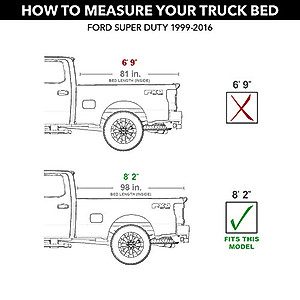 Tonno Pro Lo Roll, Soft Roll-up Truck Bed Tonneau Cover | LR-3030 | Fits 1999 - 2007 Ford F-250/350 Super Duty 8' Bed (96")