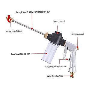 High Pressure Hose Water Sprayer Garden Washing Machine Car Washer Spray Foam Sprinkler Irrigation Tool Hand Shower.