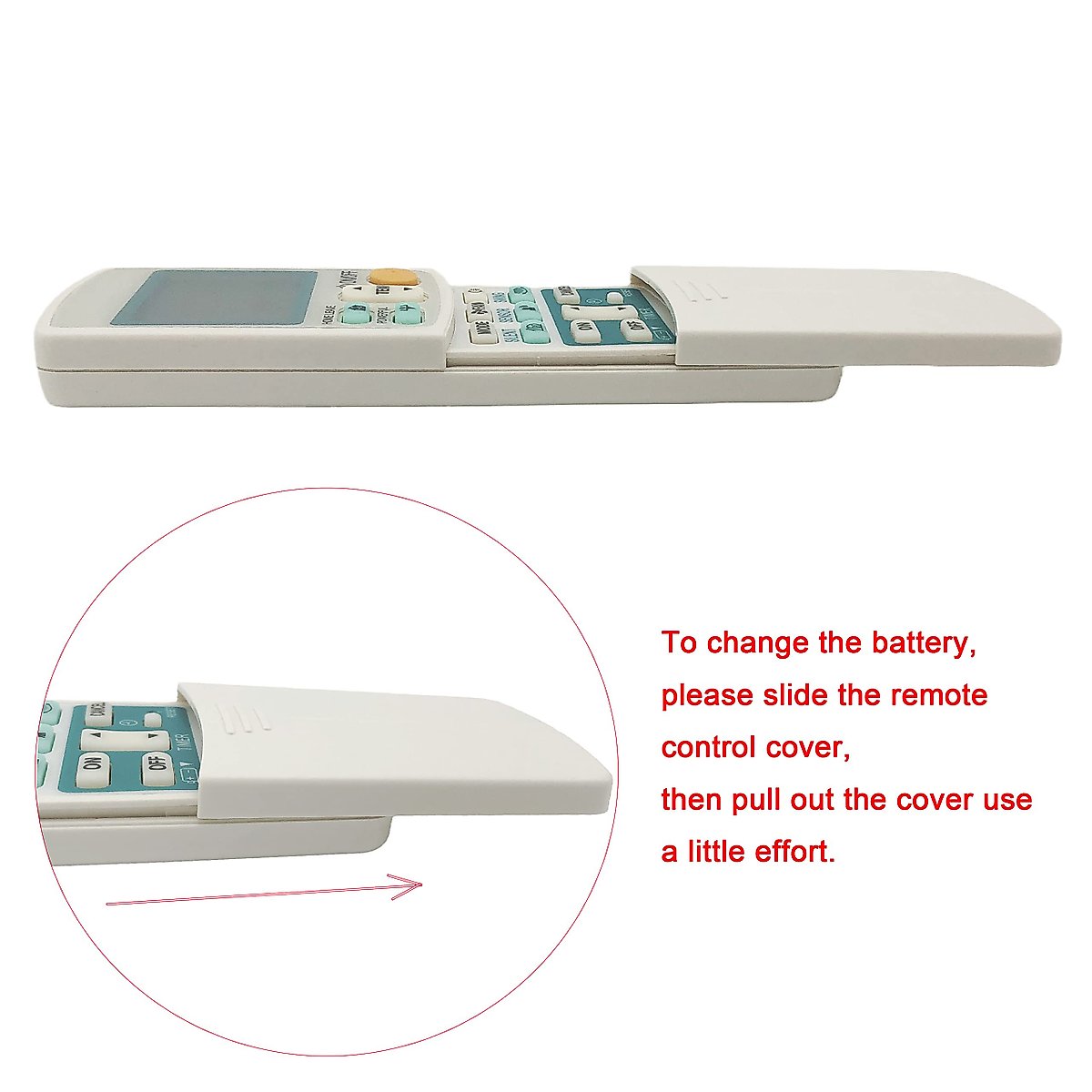 Souldershop Replacement Compatible for Daikin Air Conditioner AC Universal Remote for Most Models Like ARC433A1 ARC433B70 ARC433A46 and More (Only Display in Celsius, Can't Change to Fahrenheit)