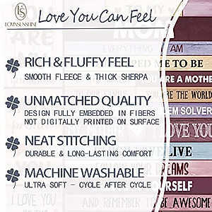 LOVINSUNSHINE Mom Blanket,Moms Birthday Gift Ideas,Gifts for Mom Birthday Unique,Birthday Gifts for Mom from Daughter,Happy Birthday Mom Gifts,Best Birthday Presents for Mom,Bed Blanket 80x60(Pink)