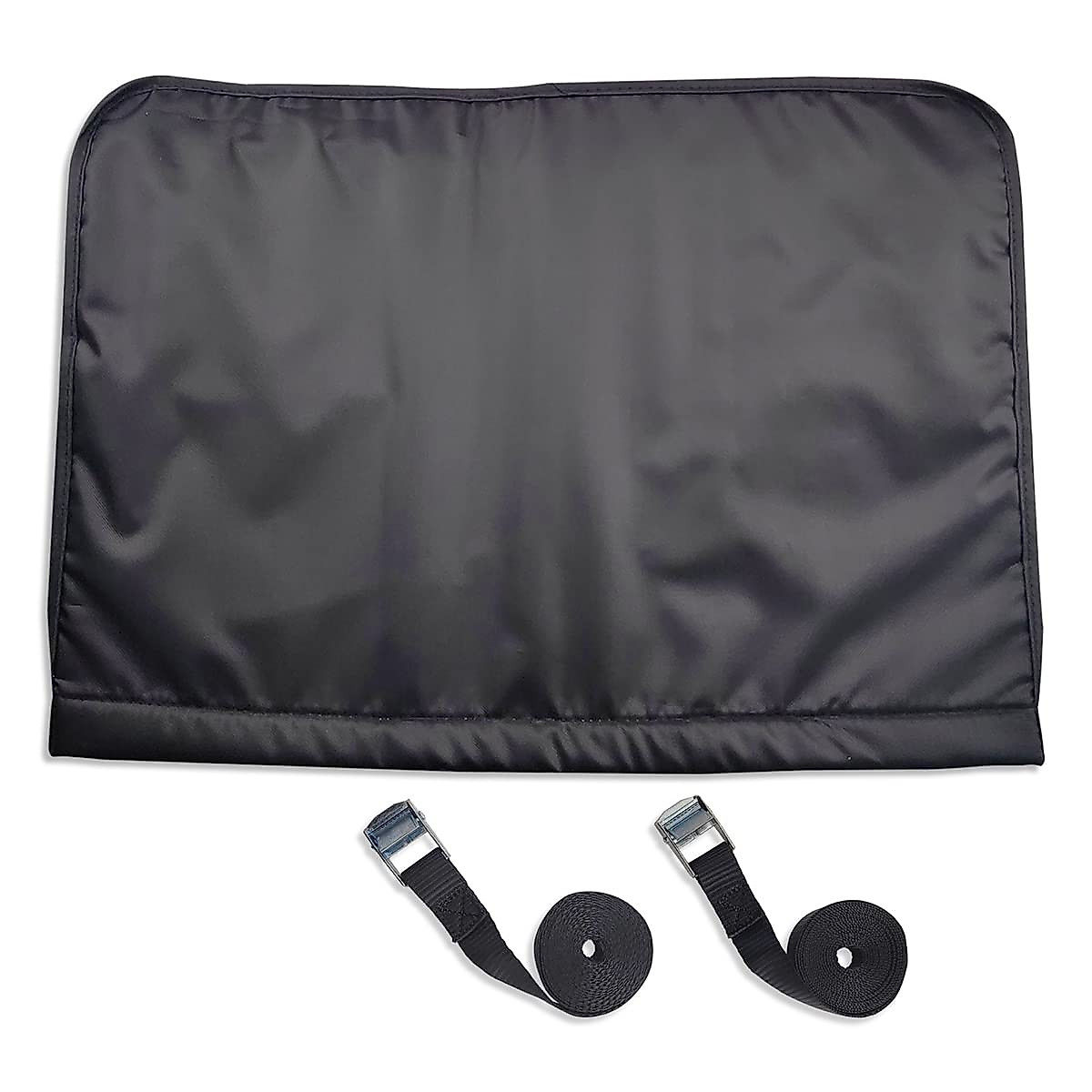 Window AC Insulation Cover for Outside Unit, Outdoor Dust-Proof and Waterproof, 3 Layers, 25.2"L × 18.6"H × 19.8"D - Black