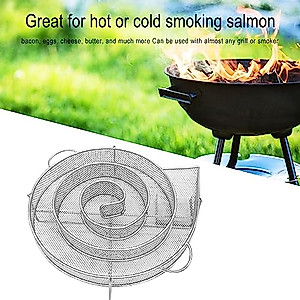 Naysku Cold Smoke Generator, Pellet Smoker Tray, Maze Smoker for Cold Smoking, Stainless Steel Grill Cooking Tools for BBQ Grill or Smoker Wood Dust, Outdoor Smokers for Any BBQ or Cabinet