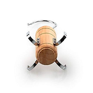 SUNTRADE Wooden Belt Tie Rack Scarf Hanger for Closet，for Belts Tie Scarves Tank Top and Jewelry (1, 4 Hooks)