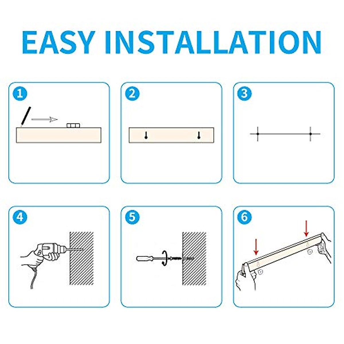 MIAOHUI Ecofriendly Wood Magnetic Knife Strip, Kitchen Magnet Knife Holder for Wall, Magnetic Knife Bar with Multipurpose Use as Knife Rack, Kitchen Utensil Holder and Organizer (13 inches)