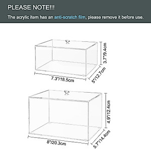 Generic VOTLEVT Acrylic Dryer Sheets Holder and Laundry Pods Container Set, Laundry Room Organization and Storage, Dryer Sheet Container and Laundry Pods Holder Set, XiYiNingZhuHe002