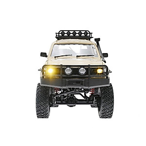 Apawband RC Rock Crawler RC Truck 4x4 WPL C54-1 RTR 1/16 Scale RC Crawler, Off Road Truck All Terrain with Upgraded Chassis and Shock, 260 Motor New Gearbox, Bumper Roof Rack Hobby Toy Adult