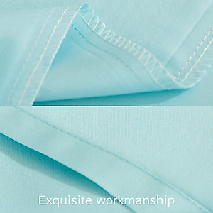 NTBAY Egyptian Cotton Body Pillowcase - 500 Thread Count Cotton Body Pillow Cover - Soft and Breathable Envelope Closure Body Pillowcase for Adults, 20x54 Inches, Aqua