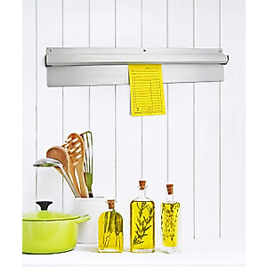 New Star 23923 Anodized Aluminum Slide Check Rack, 36-Inch, Silver