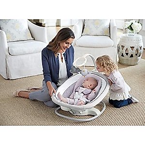 Graco Sense2Soothe 2-in-1 Baby Swing and Portable Rocker with Cry Detection Technology - Sailor