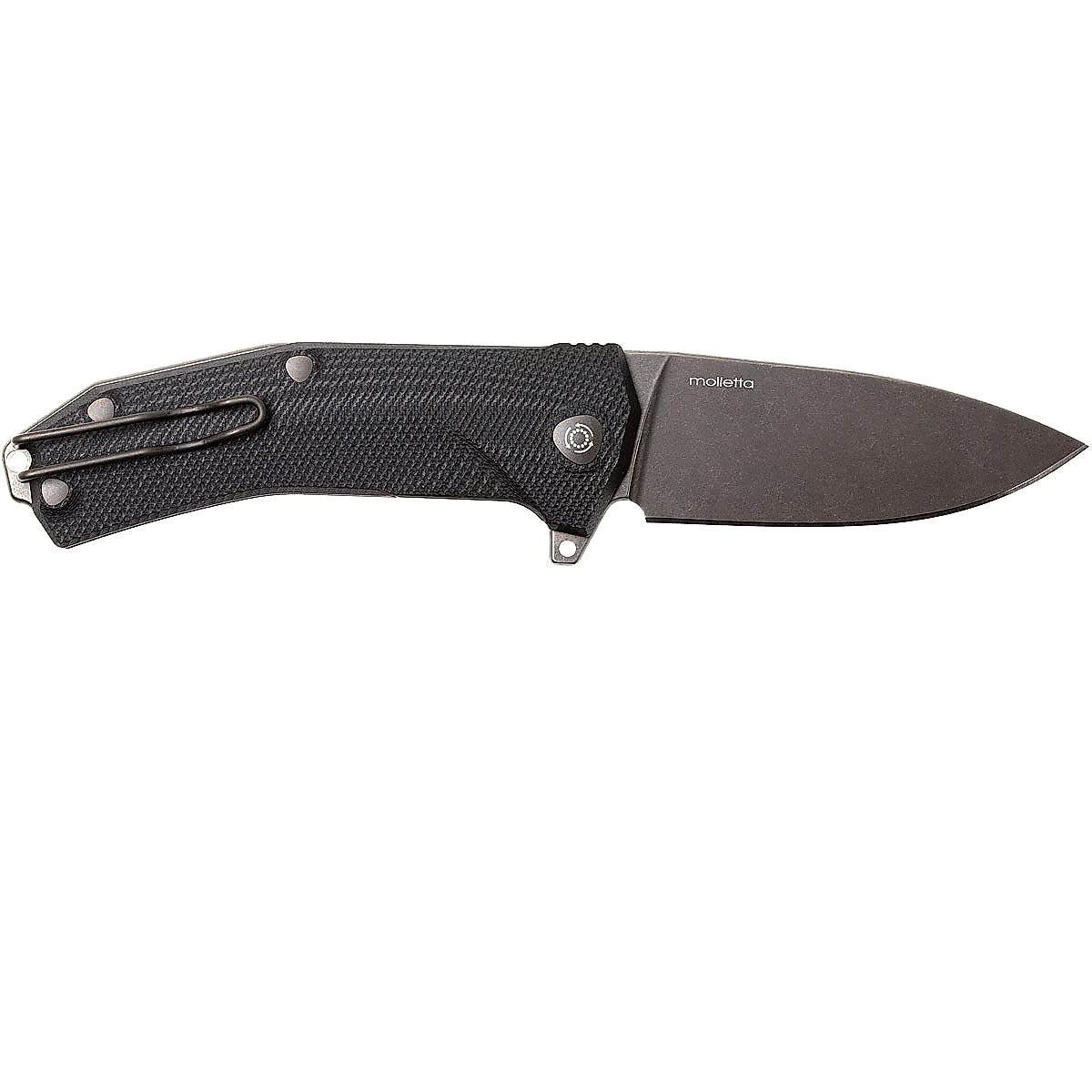 LionSTEEL KUR Folding EDC Pocket Knife, Full Sized Folder, Sleipner Steel Blade, G10 Handles – Lightweight Daily Carry Tool, Black G10 Black Blade