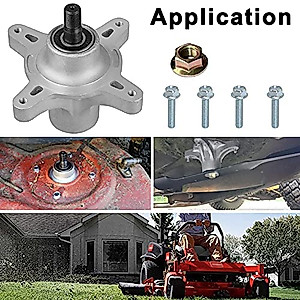 KOOTANS Lawn Mower Spindle Replace for Toro Exmark Oz-line, Toro SS4235 SS5000 SS4200 and Timecutter 5060, Part Numbers 117-7267, 117-7439, Replacement Mower Deck 34" 42" 50" 60" Spindle Assembly