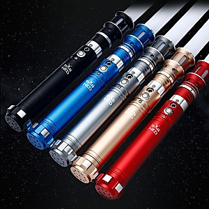 Light Saber V7 Changeable Colors - Smooth Swing and Sound Dueling Light Sabers RGB - 10 Sound Effects