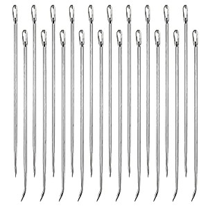 20Pcs Roasting Trussing Needles, 6 Inch BBQ Barbecue Skewers for Grilling, Turkey Pins Metal for Turkey, Chicken, Roasts and Rolled Meats Supplies