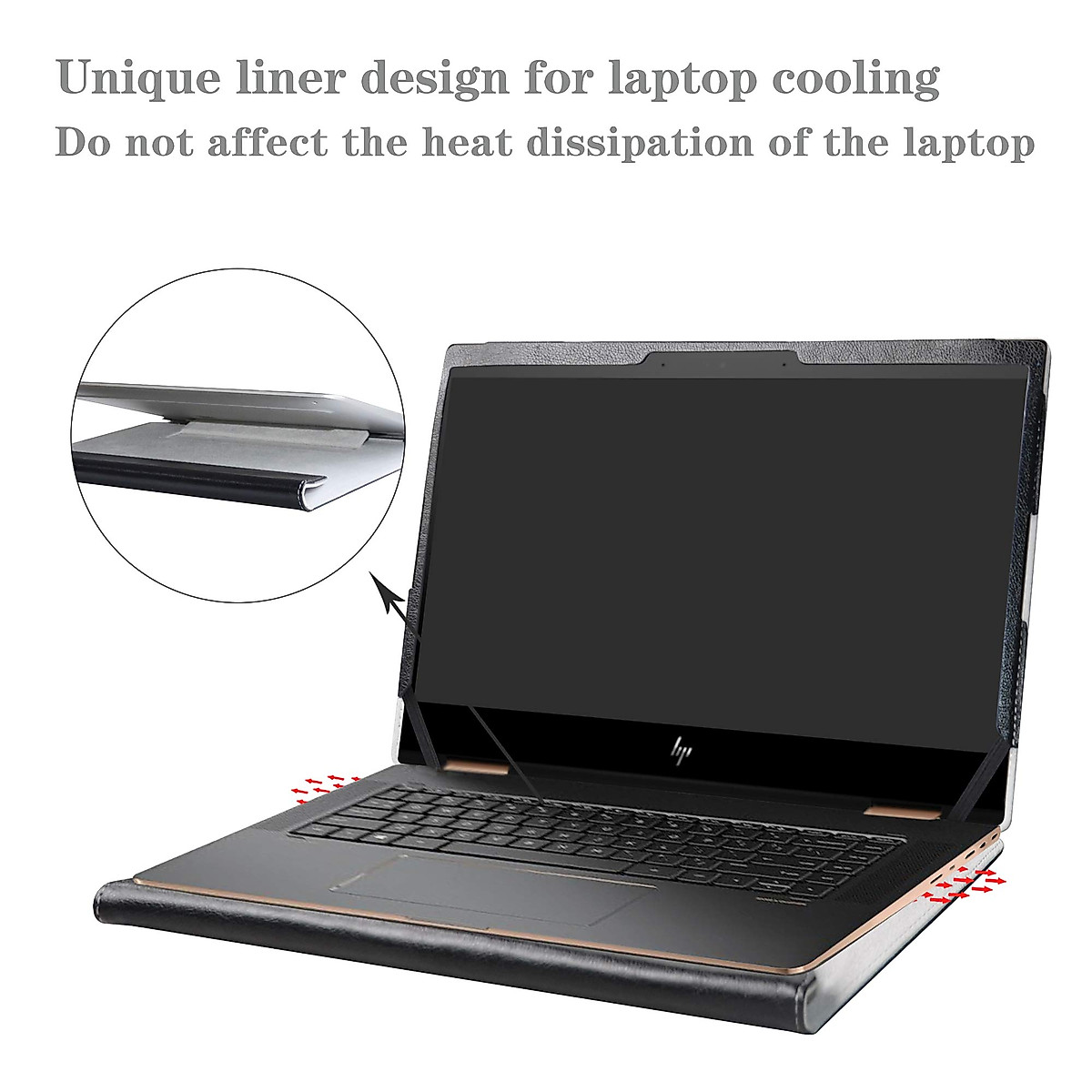 Alapmk Protective Case Cover for 13.3" HP Spectre x360 13 13-apXXXX (Such as 13-AP0023DX) & HP EliteBook x360 830 G5 G6 Series Laptop [Note:Not fit Spectre x360 13-acXXX 13-aeXXX],Black