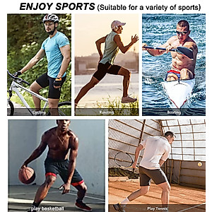 Compression Shorts Men 3 Pack, Dry Fit Compression Underwear Spandex Running Shorts Mens Workout Athletic Short Pocket