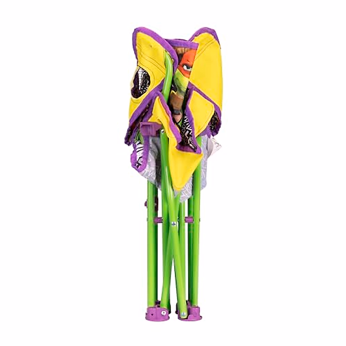Teenage Mutant Ninja Turtles Kids Chair Foldable for Camping, TMNT Sports or Patio with Carry Bag, Toddlers 24M+