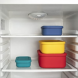 FENGCHEN Silicone Food Storage Containers Set 4 Kinds Of Different Sizes And Colors Silicone Containers With Lids Silicone Meal Prep Freezer To Oven