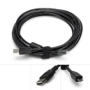 DigiPlate USB 2.0 Micro-B 5-Pin Tether Cable 15ft 15' Tether Tethered Photography Tools Cable for Sony