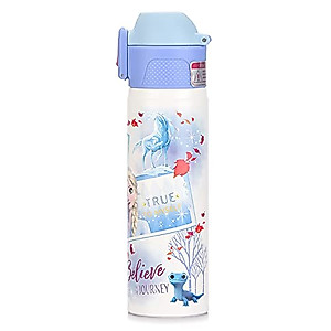 Everyday Delights Disney Frozen Elsa Anna Olaf Stainless Steel Insulated Water Bottle 500ml White