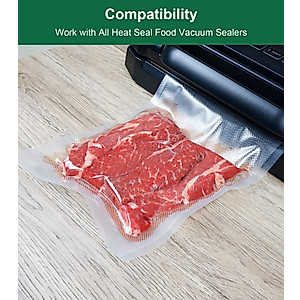 UTILIMATES Vacuum Sealer Bags for Food, BPA-free Puncture Prevention Heavy Duty Vacuum Sealer Bags Rolls 11 Inch 16 Feet 3-pack, Ideal for Custom Fit Food Saver, Seal a Meal, or Sous Vide